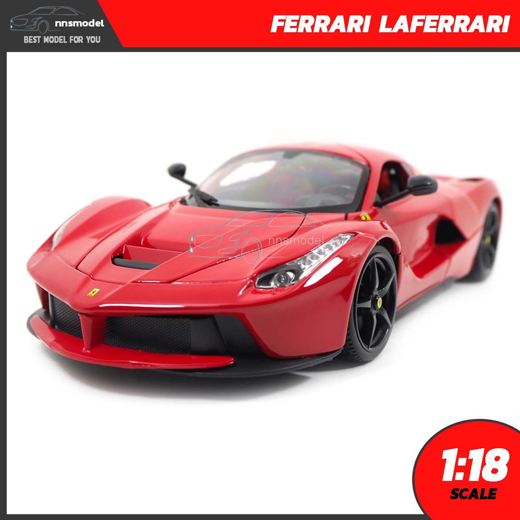 Red Ferrari LAFERRARI Car Model (Scale 1:18) | Shopee Philippines