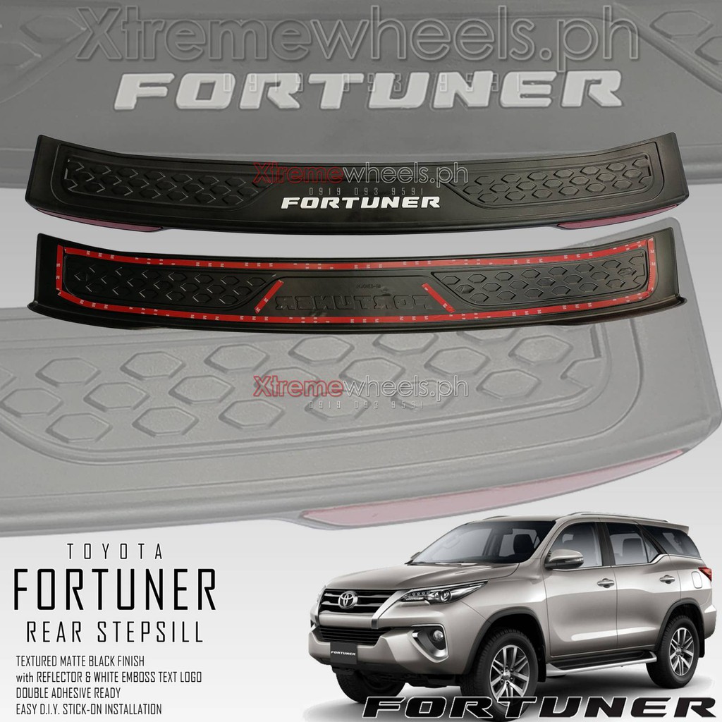 Fortuner 2021-2025 Bumper Rear stepsill New Designed w/reflector w/logo ...