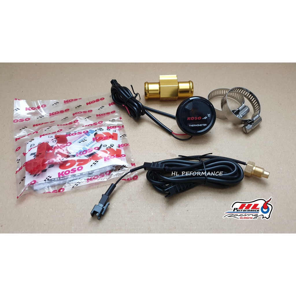 KOSO Round Water Temperature Meter With Sensor (sets) | Shopee Philippines