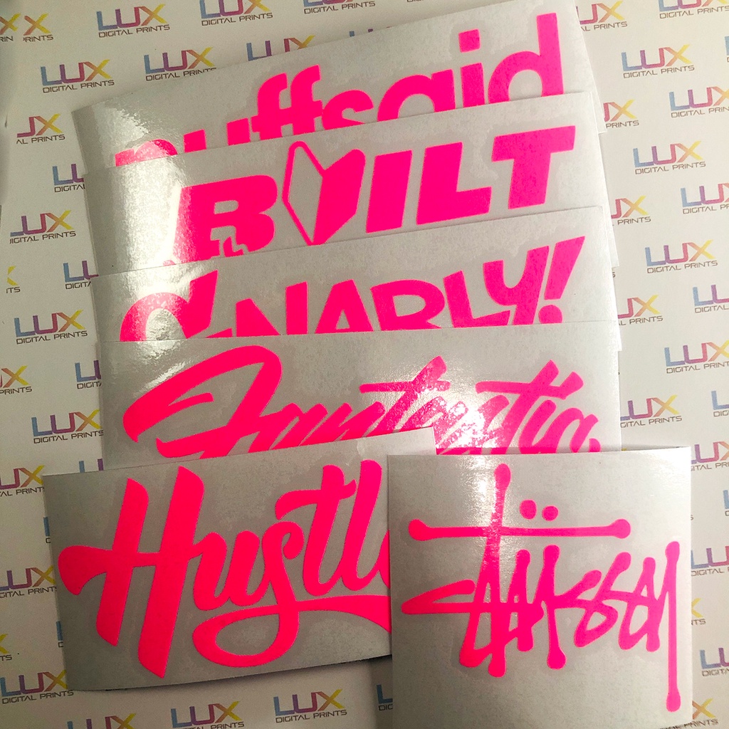LUX SET 004 (6PCS) holographic Die-Cut Vinyl Sticker/Decal/car/motor ...