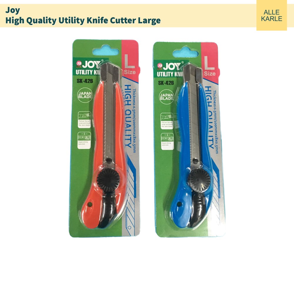 Joy High Quality Utility Knife Cutter Large | Alle Karle | Shopee ...