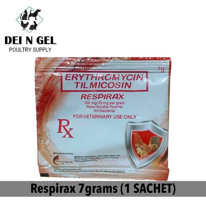 Respirax for Gamefowl, Birds, Pigeon & Pigs 7grams (1 SACHET) | Shopee ...