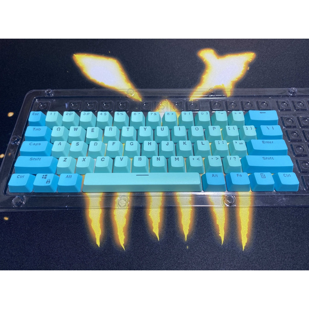 RK61 87 104 Keycaps PBT Material OEM profile Backlit Two-Color ...