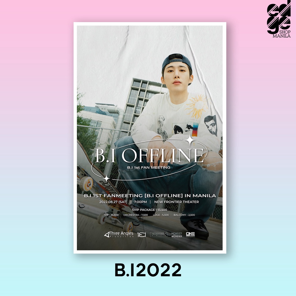 B.I IN MANILA Concert Posters ( 305mm x 470mm ) | Shopee Philippines