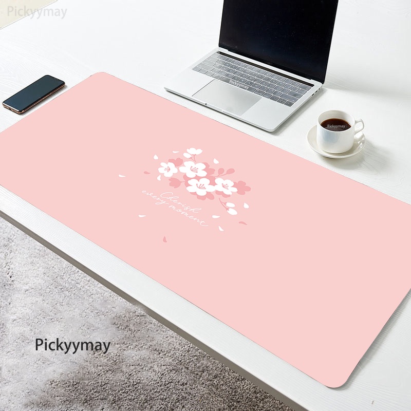 Pink Sakura Mouse Pad Large Carpet Mausepad PC Gamer Keyboard Desk Mat ...