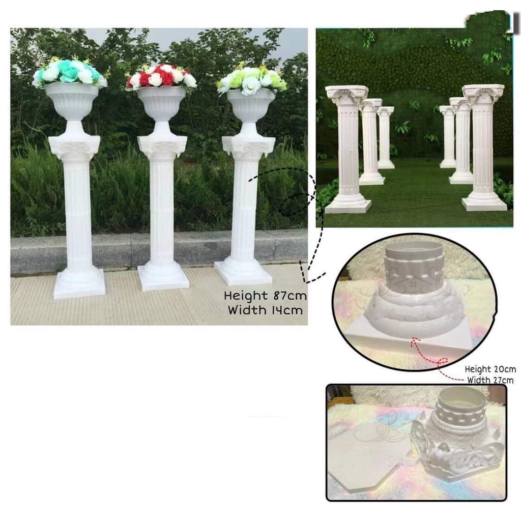 White roman column wedding road/pillar For Indoor Outdoor Home Garden ...
