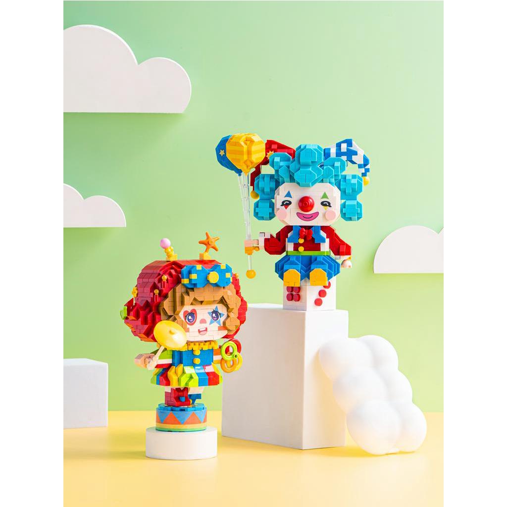 LOZ Cartoon Cute Amusement Park Clowns 880PCS Party Clowns 960PCS ...