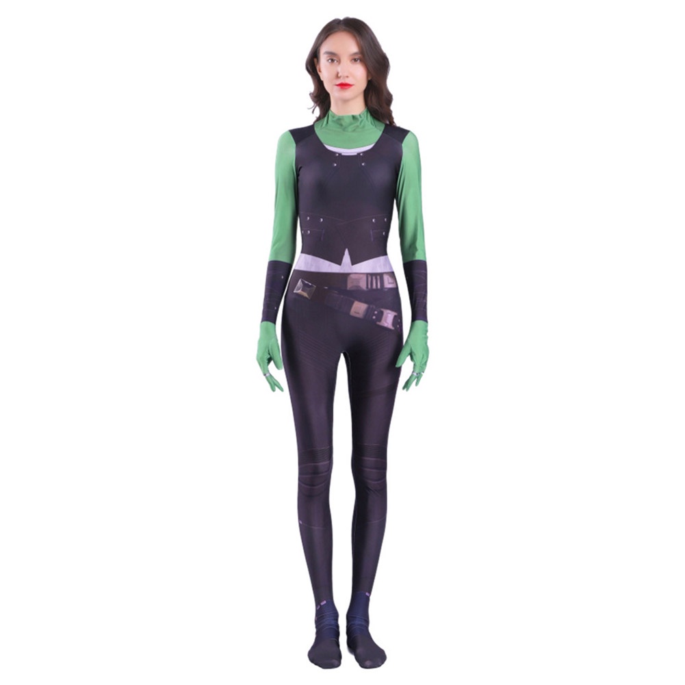 Guardians of the Galaxy Gamora Cosplay Costume Jumpsuit Outfits ...