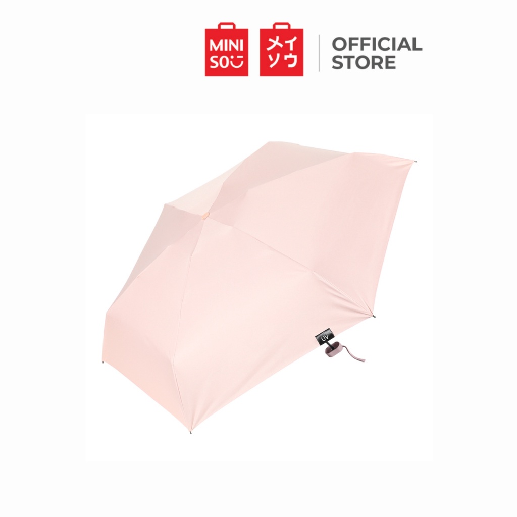 Miniso Pocket Sunscreen Umbrella With Flat Ribs Pink | Shopee Philippines