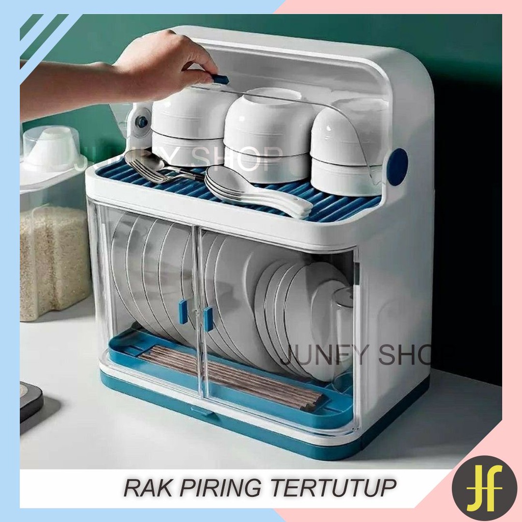 J617 Closed Dish Rack/2-Tier Dish Rack/Dish Rack cover | Shopee Philippines