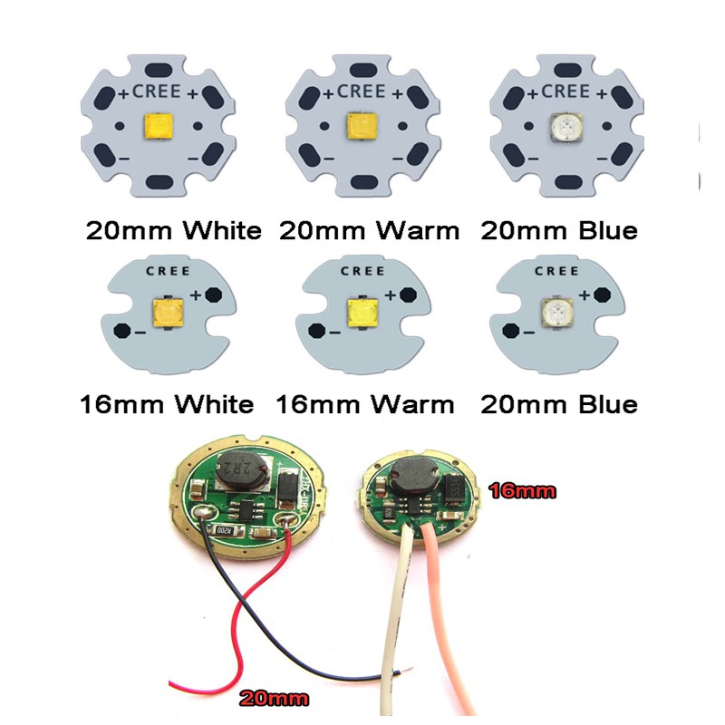 1pcs Cree XTE XT-E R5 5W Cool / Warm / Neutral White / Blue LED Bulb ...