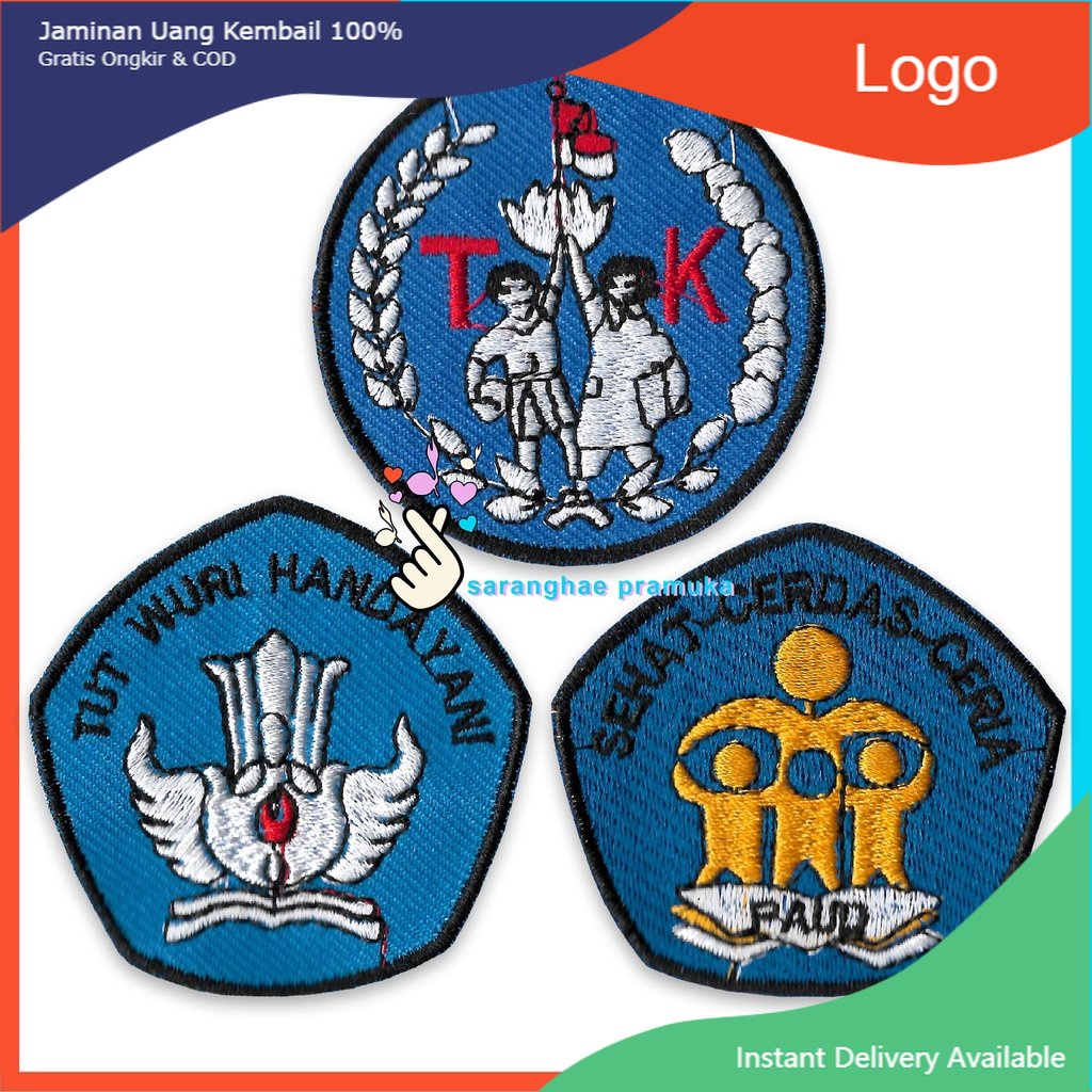 Ready Badge Tut Wuri Tutwuri Handayani Emblem Kindergarten Paud Patch ...