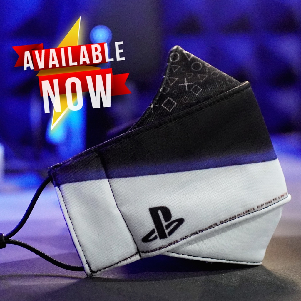 PS5 Mask PlayStation 3D Washable Face Mask with Iconic PlayStation PS5 ...