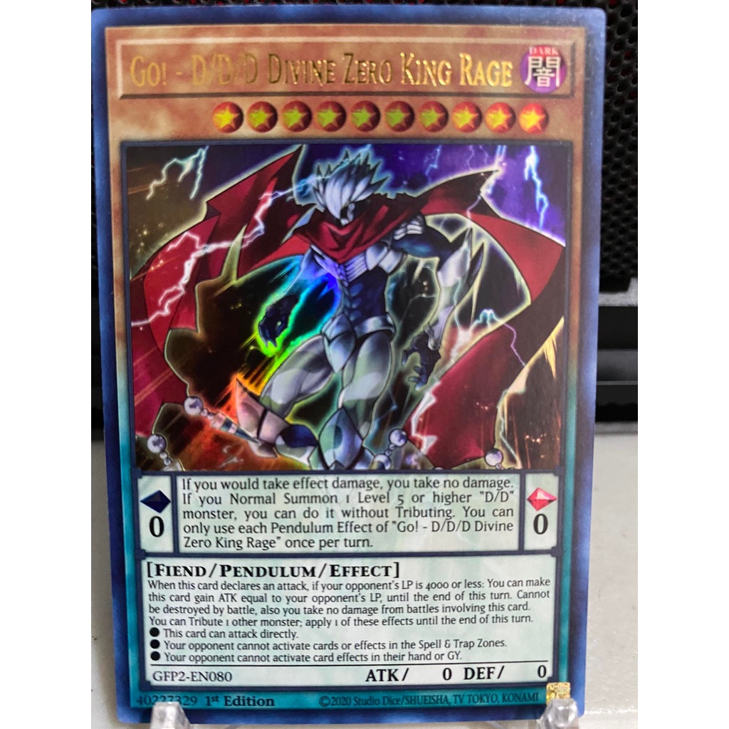 Go! - D/D/D Divine Zero King Rage - GFP2-EN080 - Ultra Rare 1st Edition | Shopee Philippines