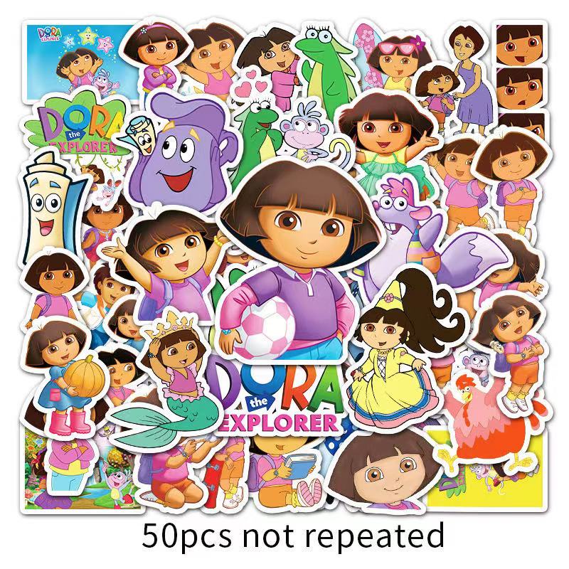xs428-50 pcs Anime Dora Graffiti Waterproof Sticker | Shopee Philippines
