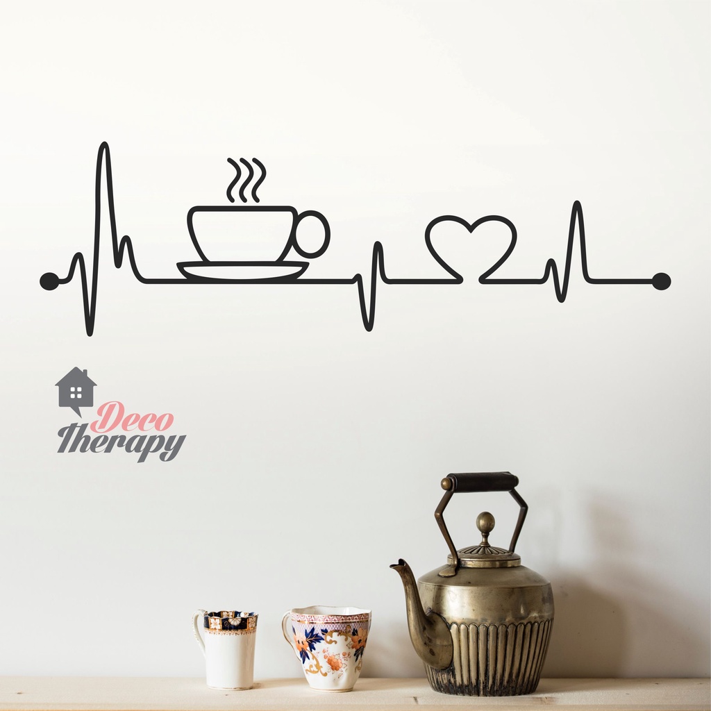 Coffee Lifeline Wall Sticker Decotherapy | Shopee Philippines
