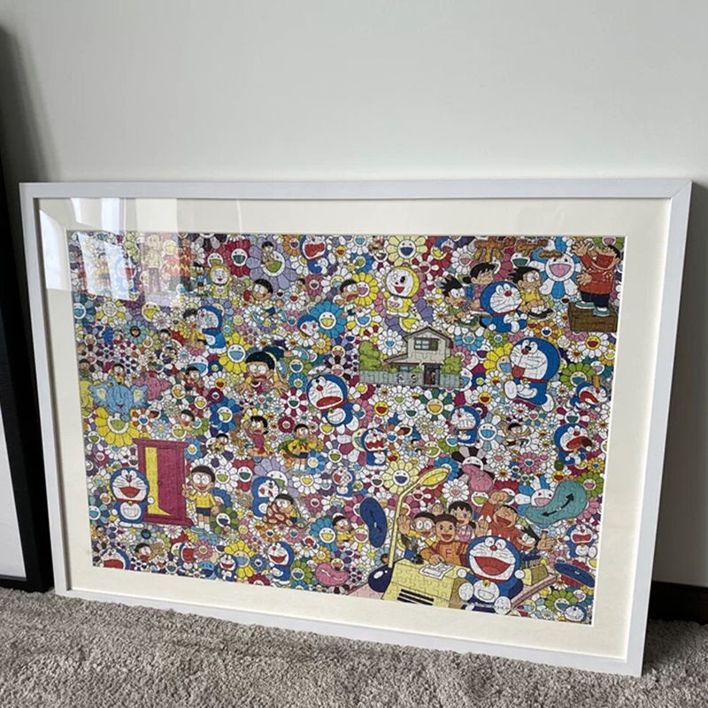 1,000 Pieces Puzzle Frame Frame Solid Wood Photo Frame Wall Hanging 50 ...