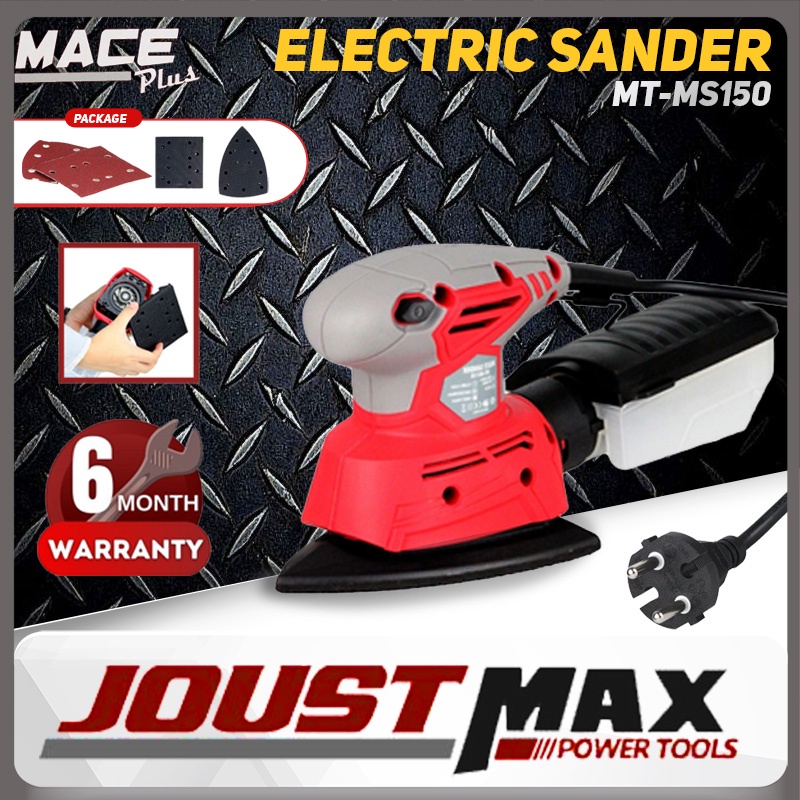 MACE Plus MT-MS150 150W Electric Multi Sander Finishing Sanding Tools ...