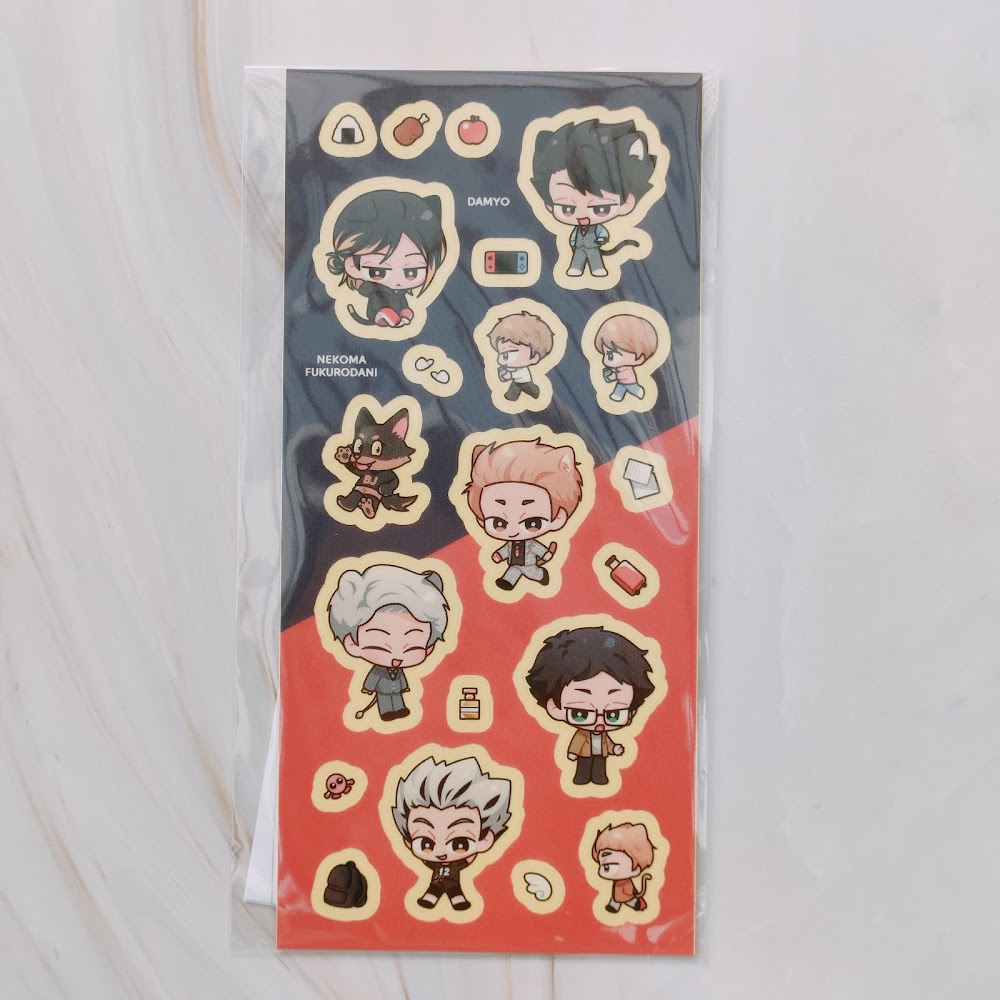 Haikyuu Timeskip Black Sticker Sheet | Shopee Philippines