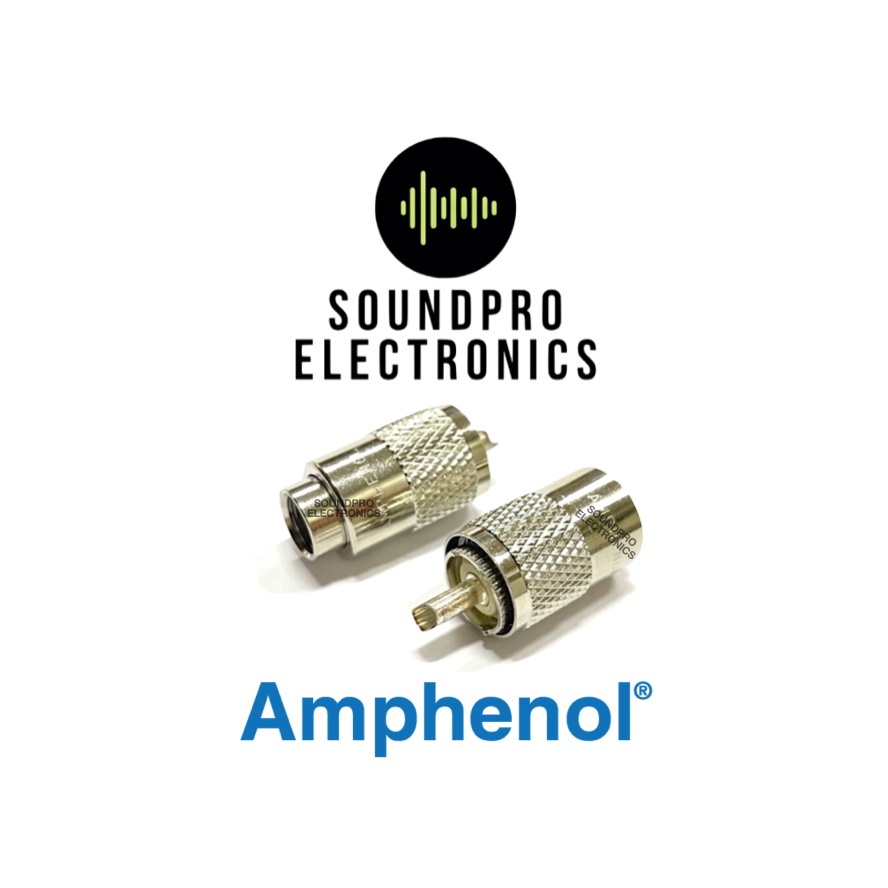 Original Amphenol PL259 Connector Plug for RG8 Coaxial Wire (1pc ...