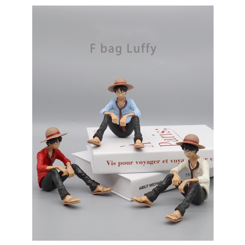 action figure 12cm Sitting Position Monkey D Luffy Figure One Piece ...