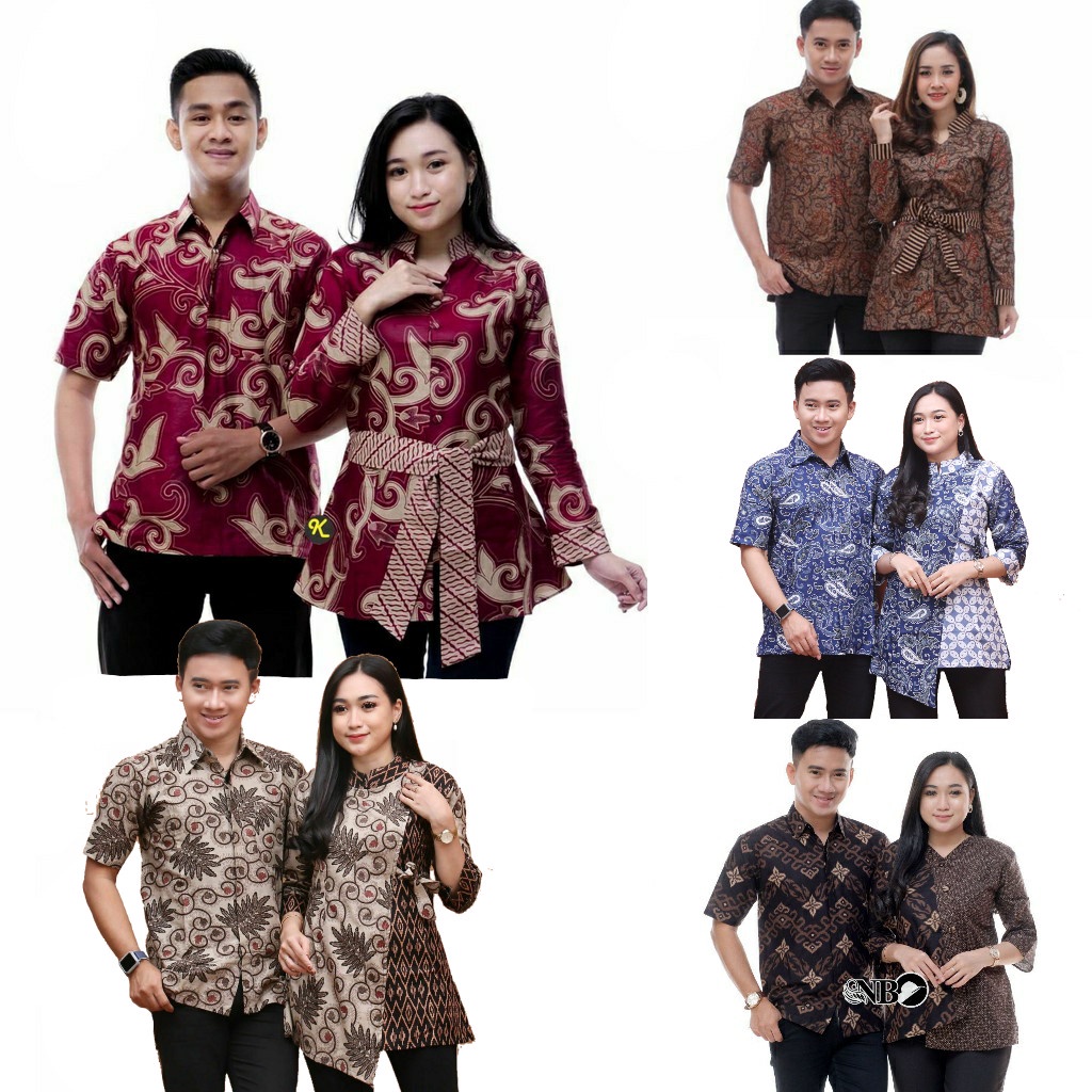 Bb BATIK Couple Maura Couple - Sania Ruffle BATIK Couple Sogan Pregnant Shopee Guarantee ...