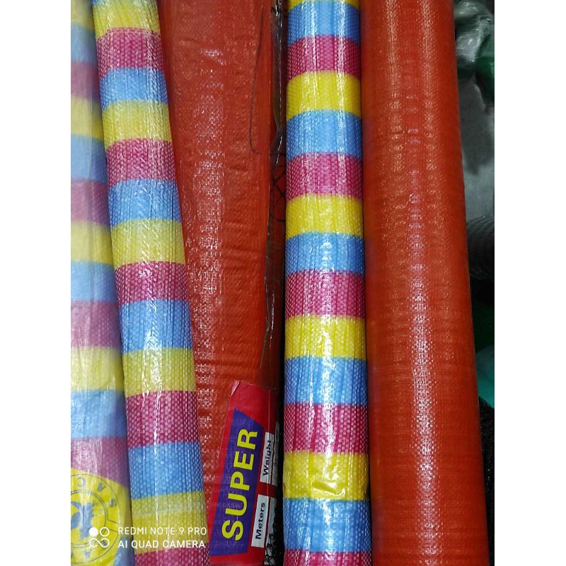 Sackolin Trapal Lona Blue Orange and Stripes 8 ft. sold per meter ...