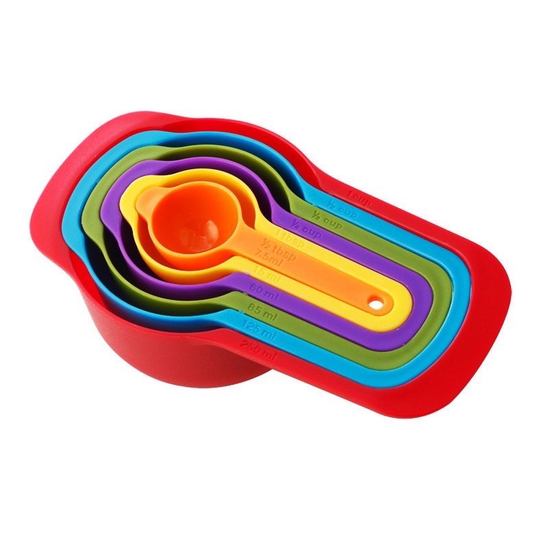 Measuring Cup & Spoon set / colorful measuring spoon with label for ...