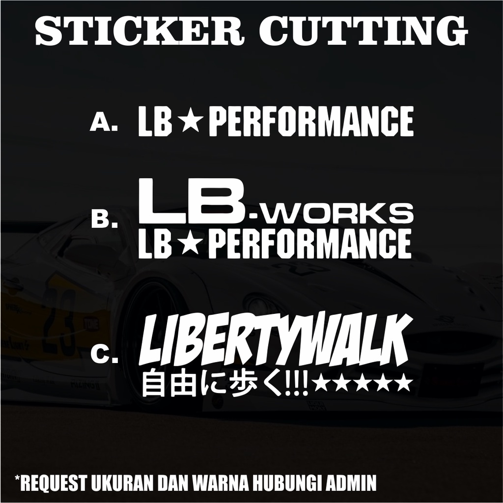 Liberty Walk Cutting Sticker | Shopee Philippines