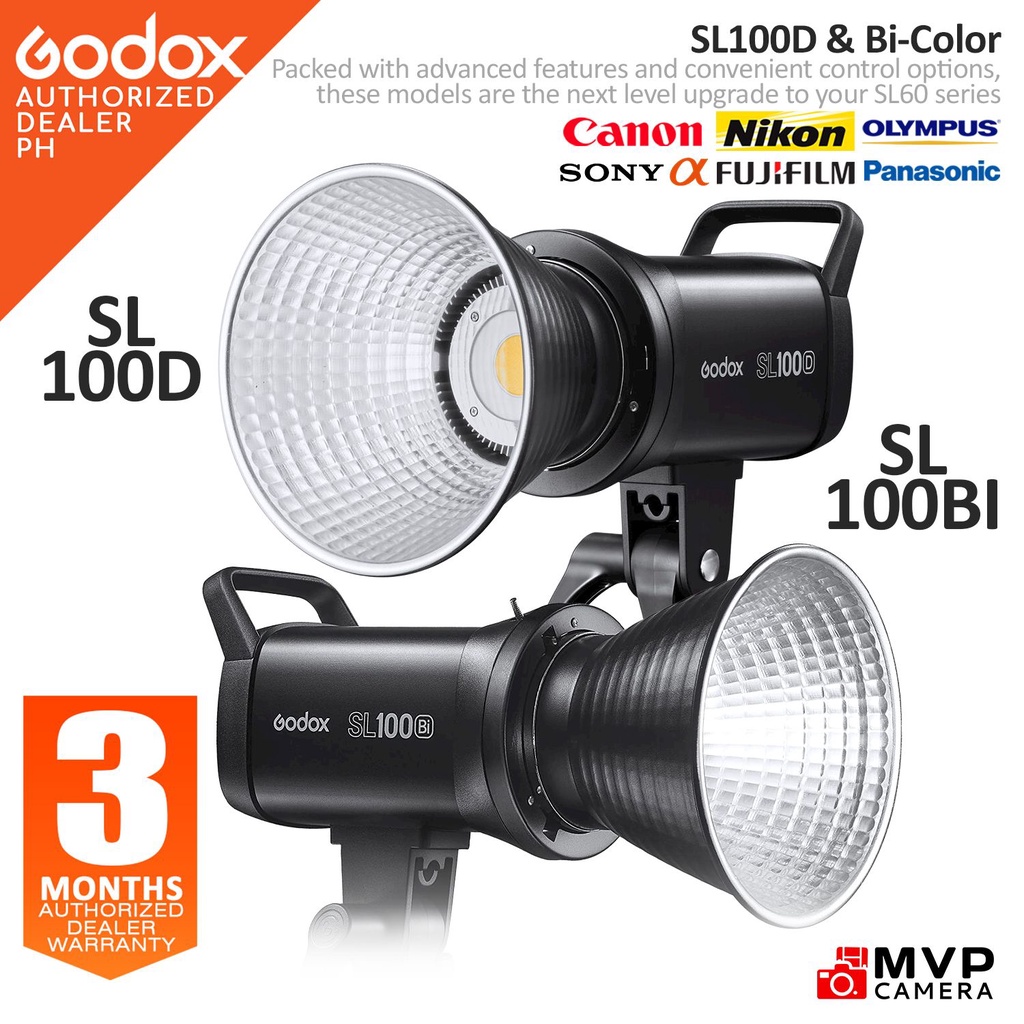 GODOX SL100D SL-100D & Bi-Color LED Video Light MVP CAMERA | Shopee ...