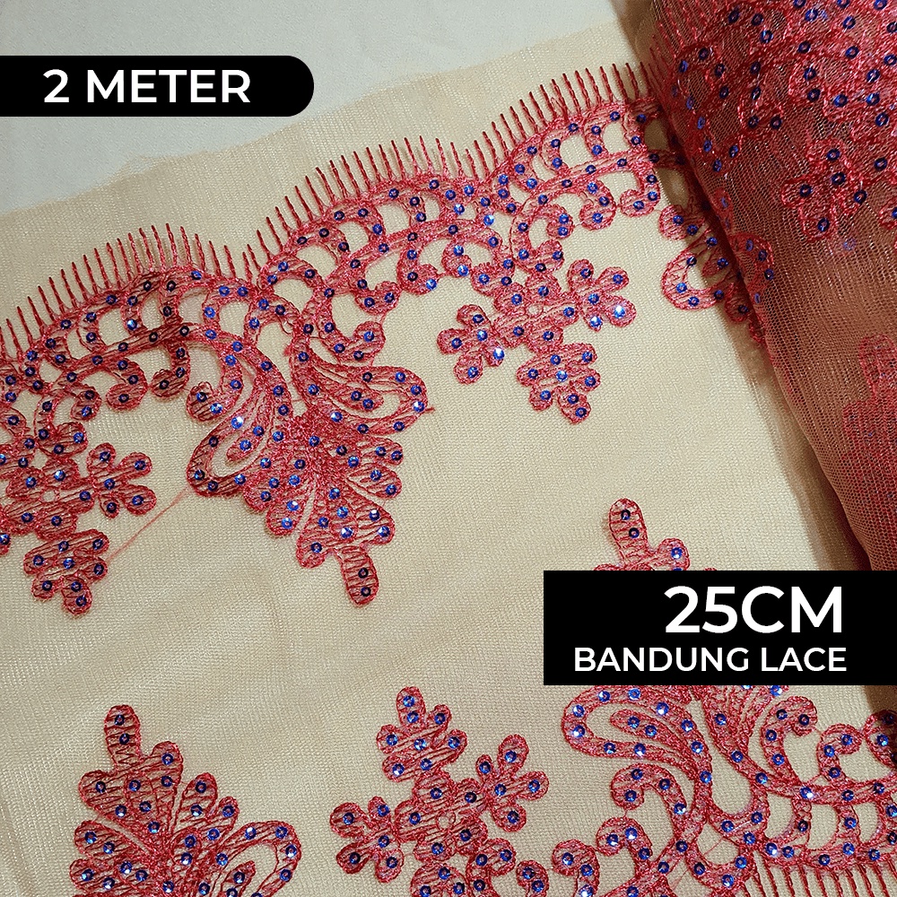 Orange 25cm Trimming Lace / Border Lace / Renda | Shopee Philippines