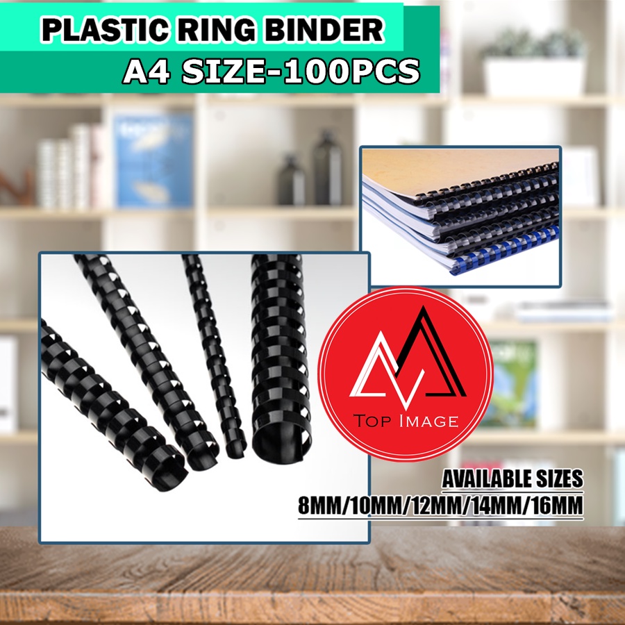 Plastic Comb Binding Rings 8mm 10mm 12mm 14mm 16mm 100pcs /pack | Shopee Philippines