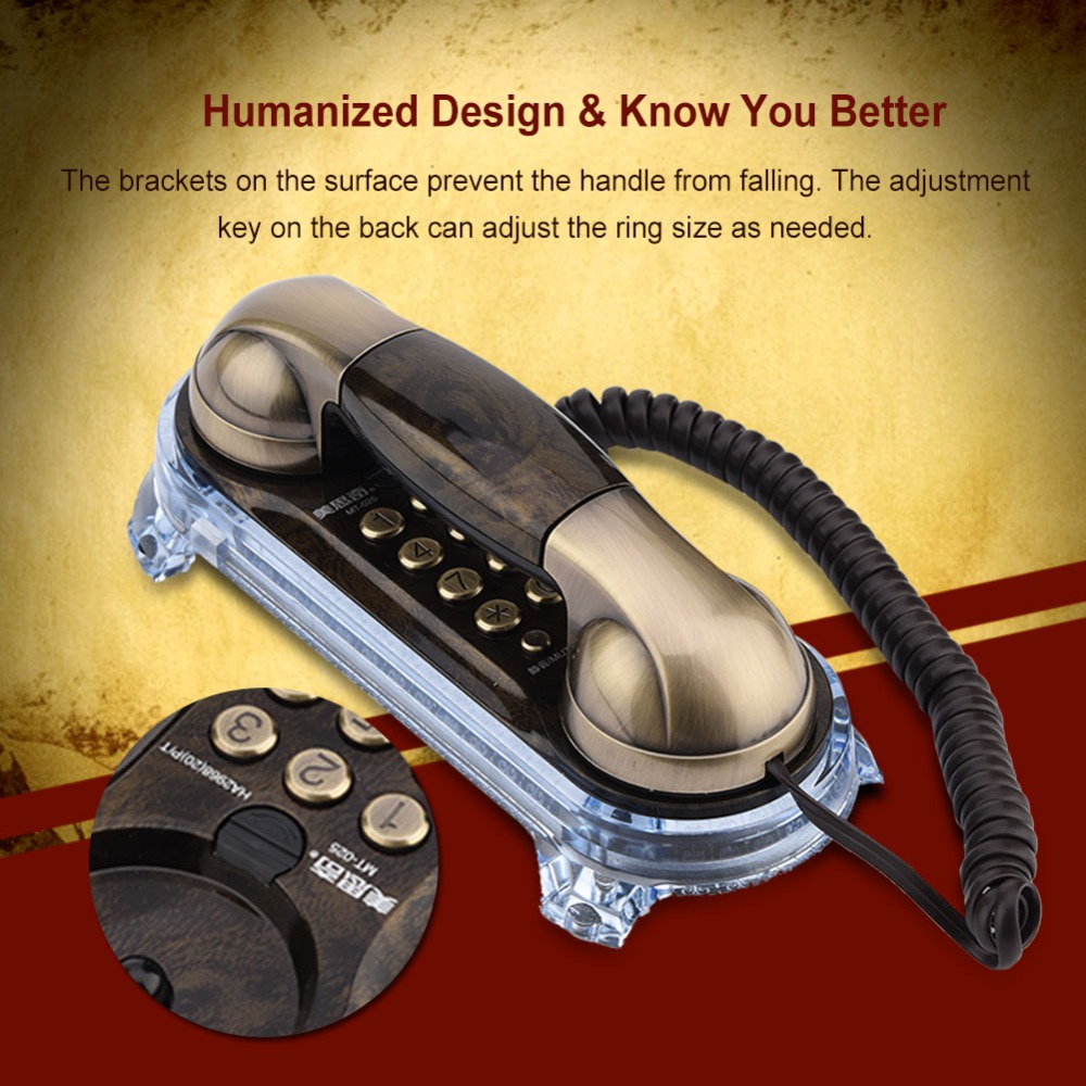 Landline Wired Mount Landline for Home Office Hotel Retro Telephone ...