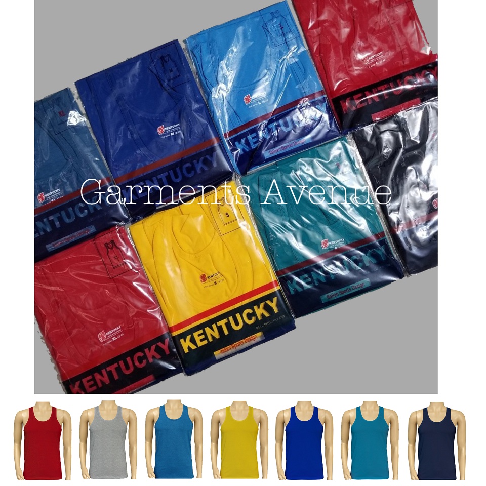 Kentucky COLORED Sando For Men (6pcs) | Shopee Philippines