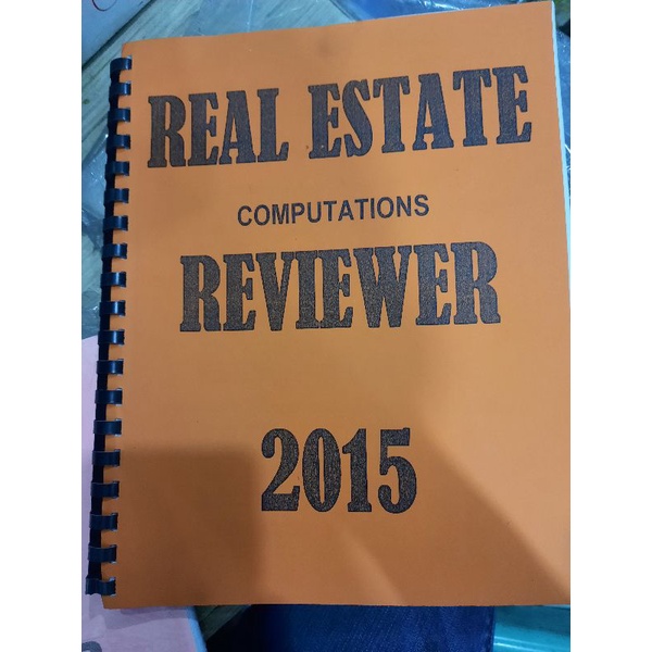 REAL ESTATE COMPUTATIONS REVIEWER 2015 | Shopee Philippines