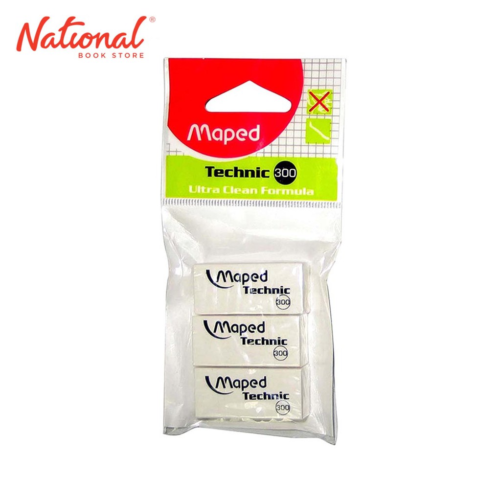 Maped Rubber Eraser 300 3S Technic National Book Store | Shopee Philippines
