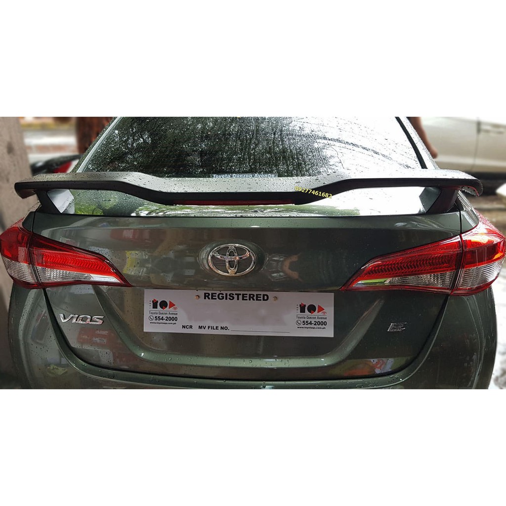 Rear Spoiler with 3rd Brakelight for Toyota Vios 2019 | Shopee Philippines
