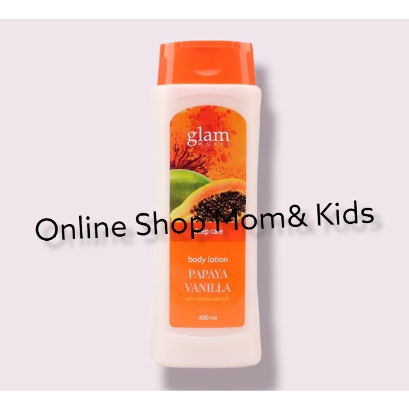 Authentic Papaya Vanilla Lotion By Glam Works 400ml | Shopee Philippines