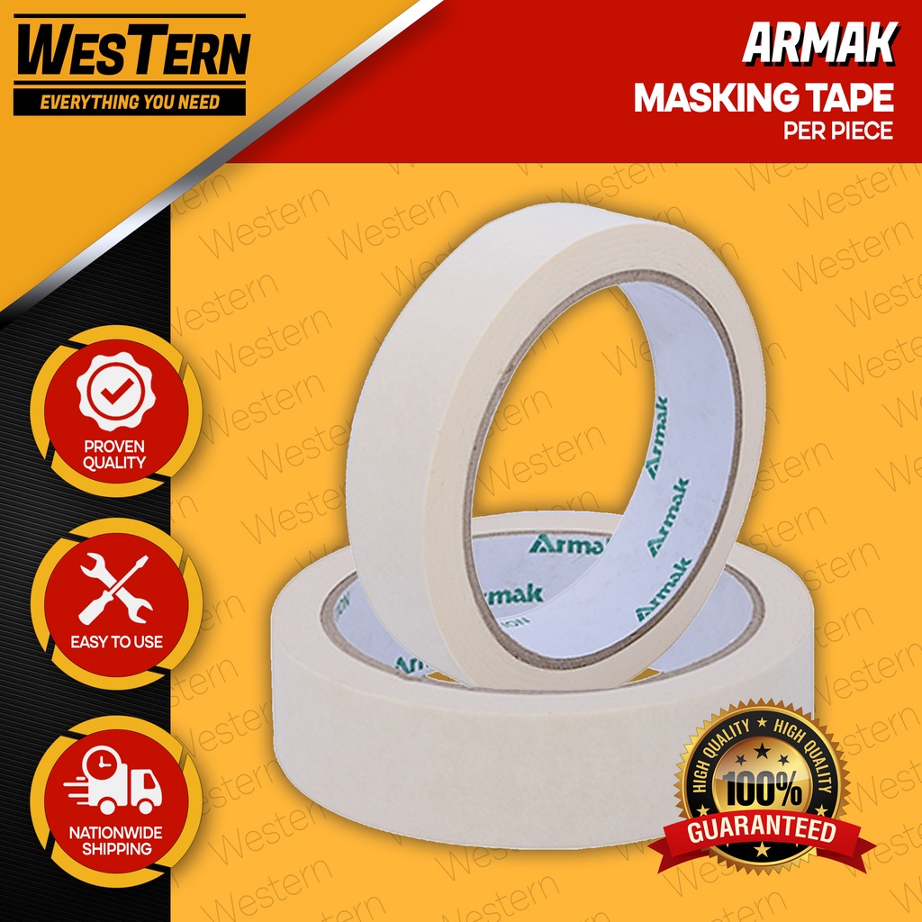 ARMAK Masking Tape per roll (25 yards) | Shopee Philippines