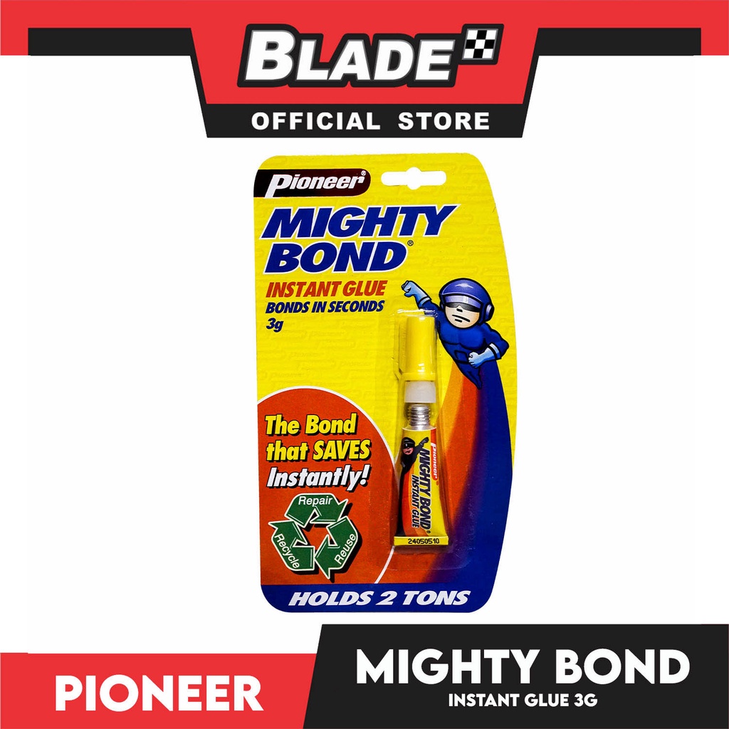 Pioneer Mighty Bond Instant Glue Bonds In Seconds 3g The Bond That ...