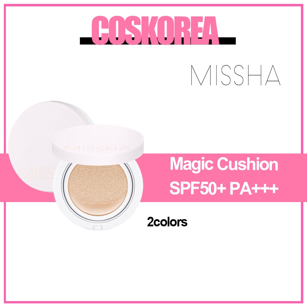 Missha Magic Cushion SPF50+ PA+++ / Moist up / Cover Lasting / 2 Colors ...