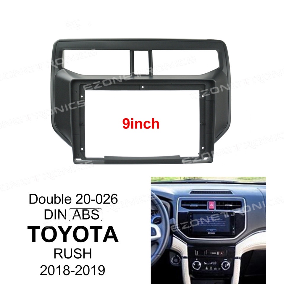 Car Radio Fascia For 2018-2023 Toyota Rush 9 Inch Frame Android 2Din ...