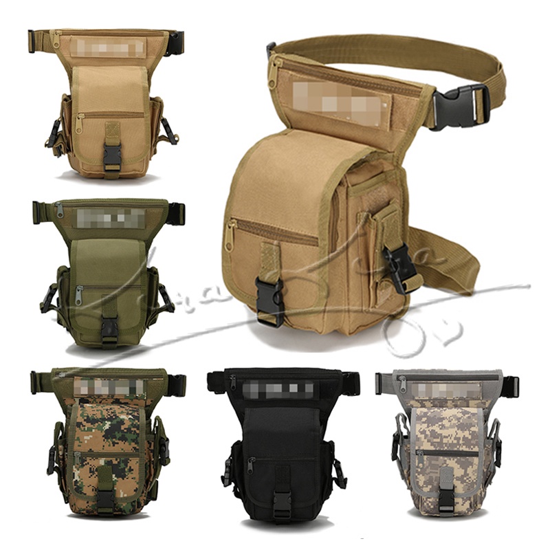 【Tylw】 Drop Leg Bag Men Motorcycle Hip Thigh Waist Pack Canvas Bag ...