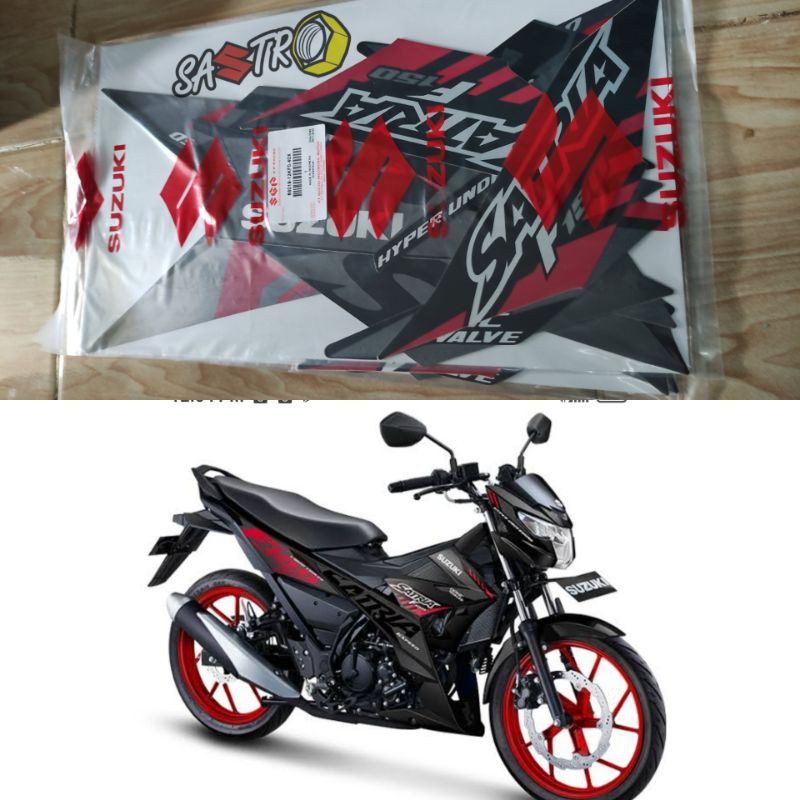 Striping sticker sticker tape set suzuki satria fu Injection 2020 2021 ...