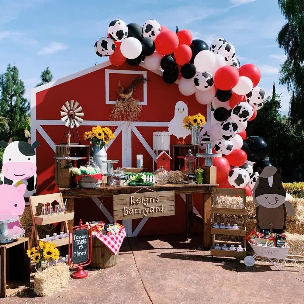 Farm Birthday Kids Party Balloon Garland Set Pig Sheep Cow Party ...