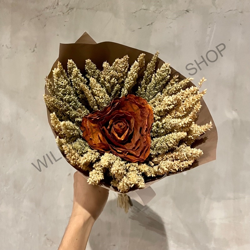 Trigo with Rose Dried Flower Bouquet | Shopee Philippines