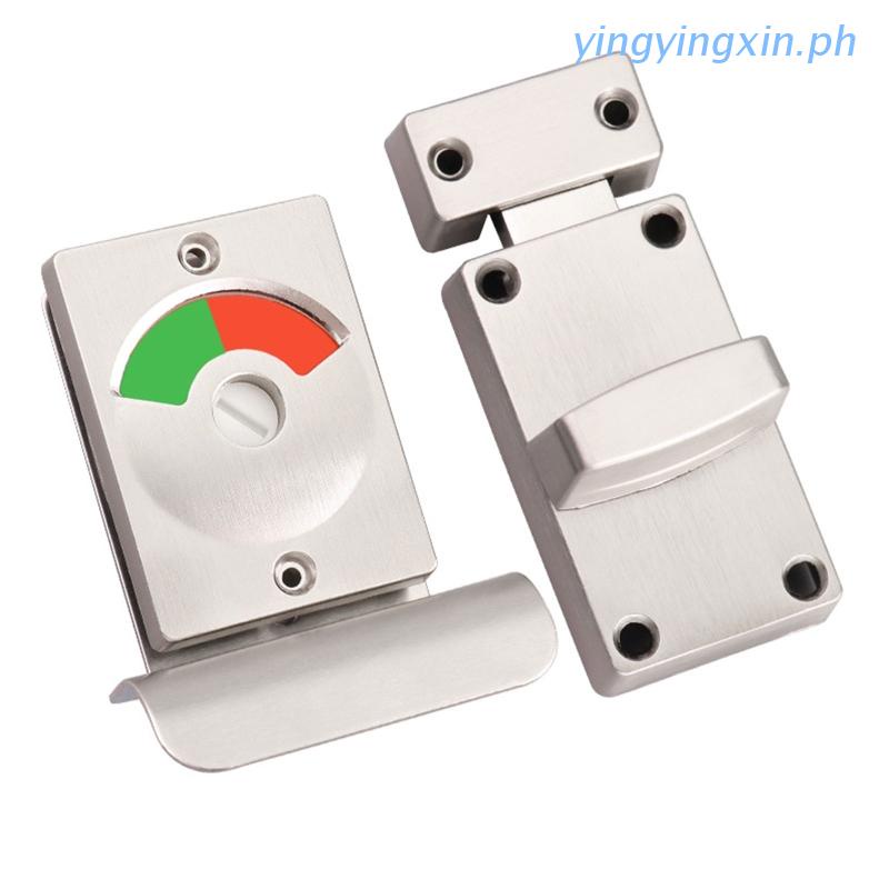 Universal Silver Privacy WC Metal Latch Vacant Engaged Door Lock Toilet ...