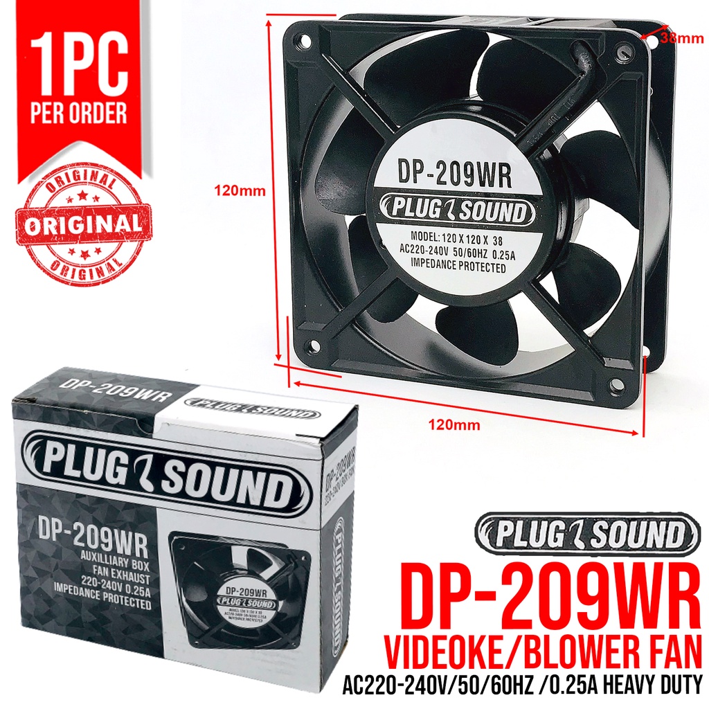 Original Plug & Sound Exhaust/Blower Fan DP-209WR With Grills AC220V 50 ...