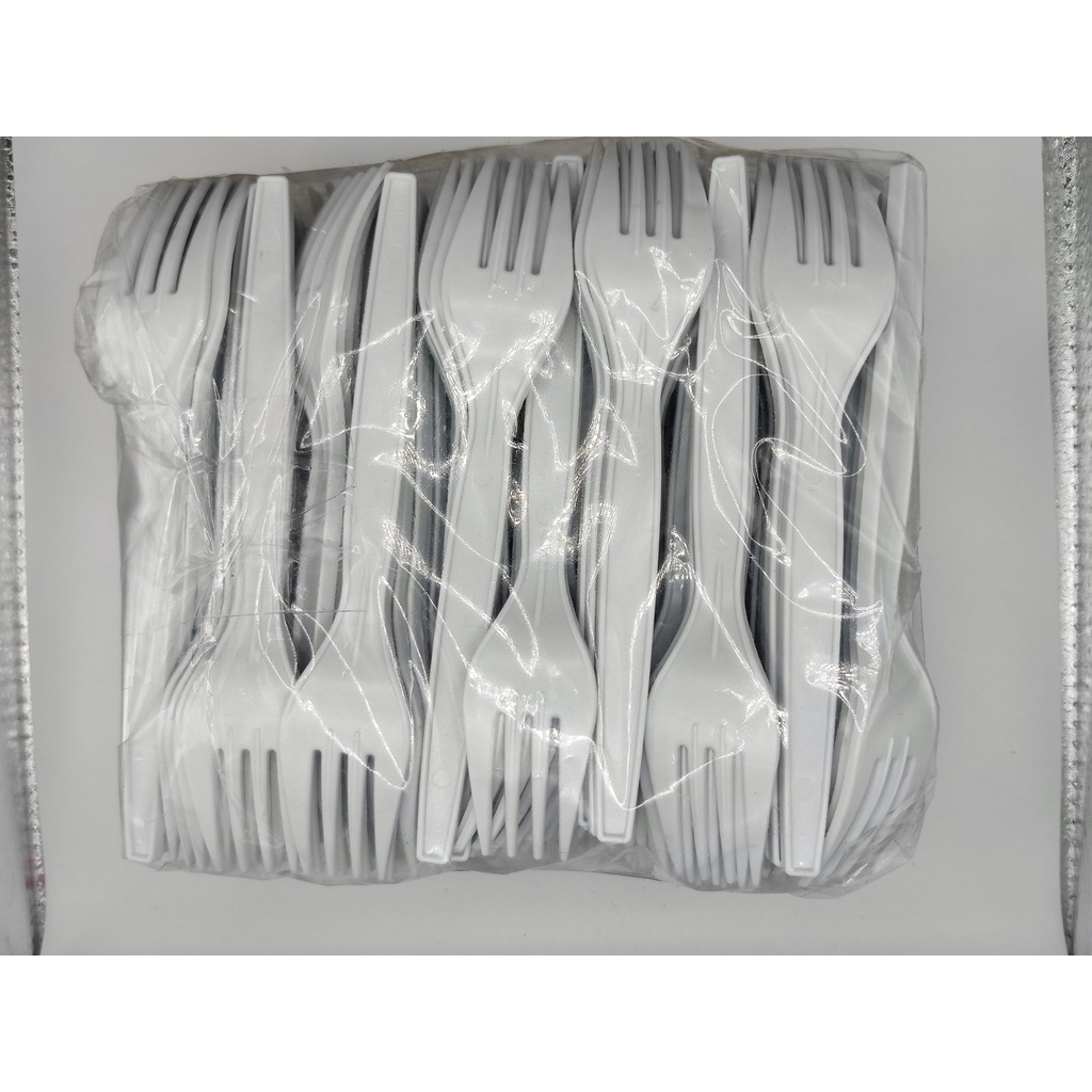 1kg Disposable Plastic Spoon, Plastic Fork (Sold Separately) | Shopee ...