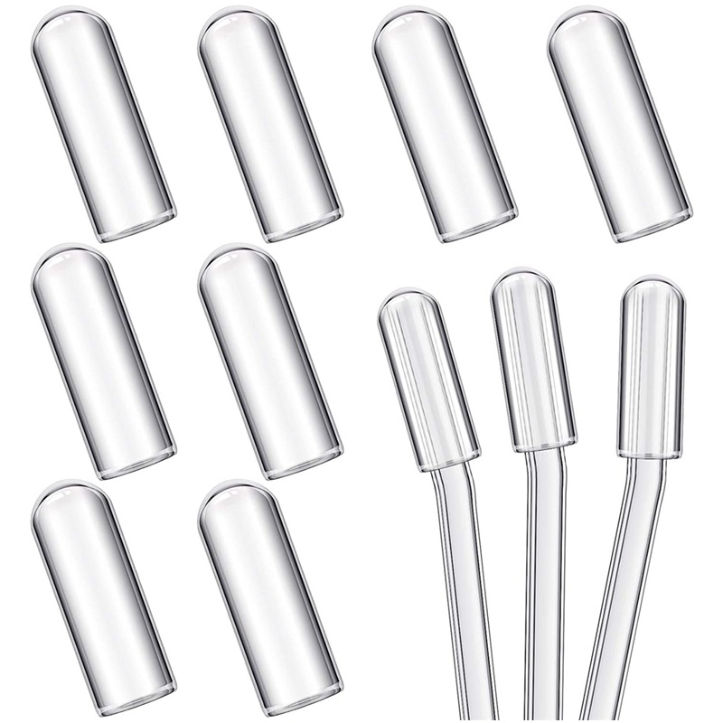 4Pcs Reusable Glass Straw Covers for Drinking Straw Tips Cap for 6/8 ...